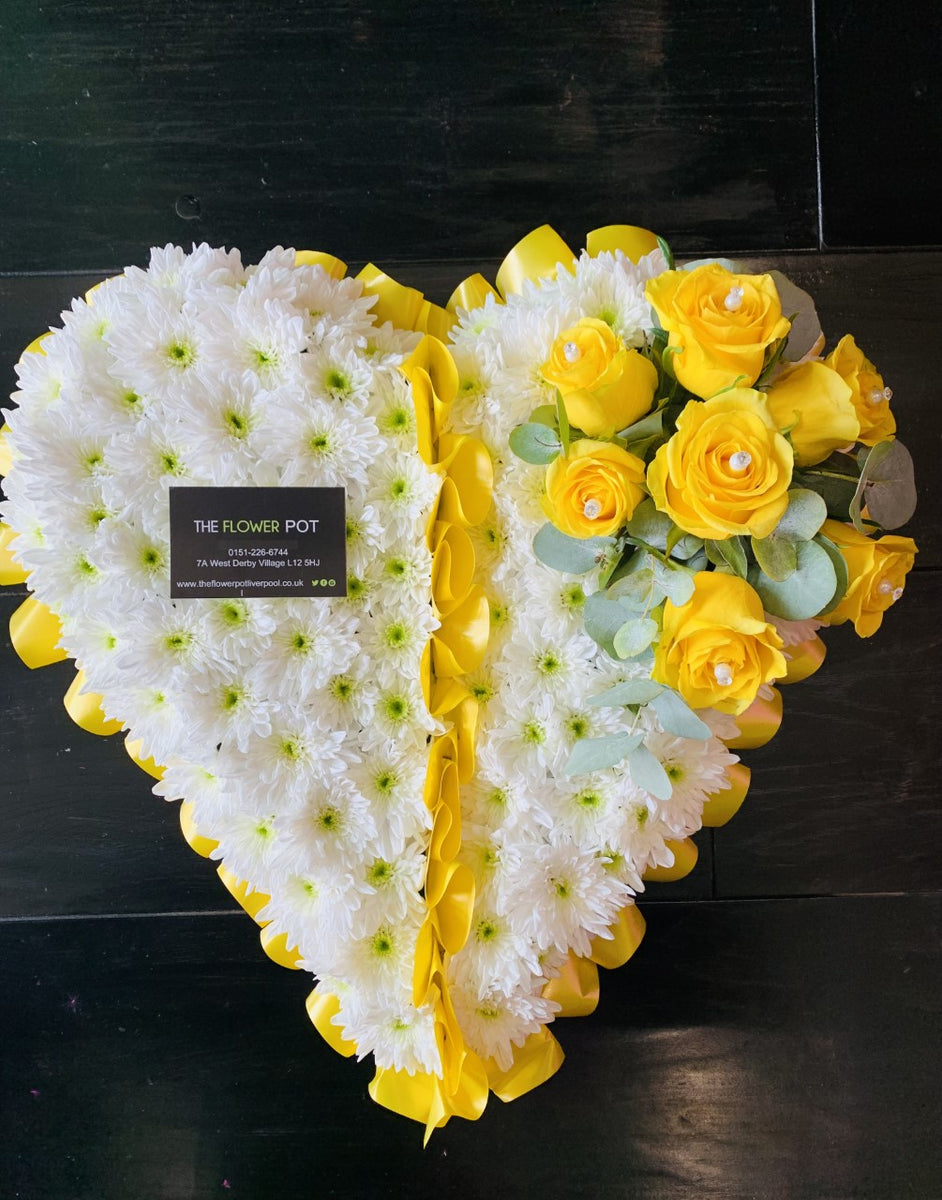 Yellow Broken Heart – The Flower Pot liverpool